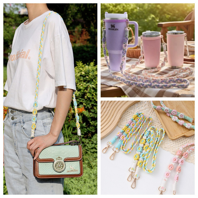 Kettle Slanted Hanging Rope Silica gel cup cover Woven Kettle Strap ...