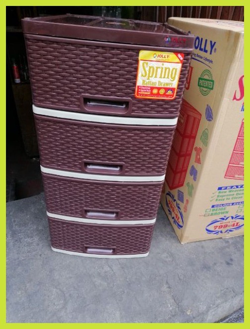 ↖ ♚ ∥ (brown) Jolly rattan SPRING drawer | Shopee Philippines