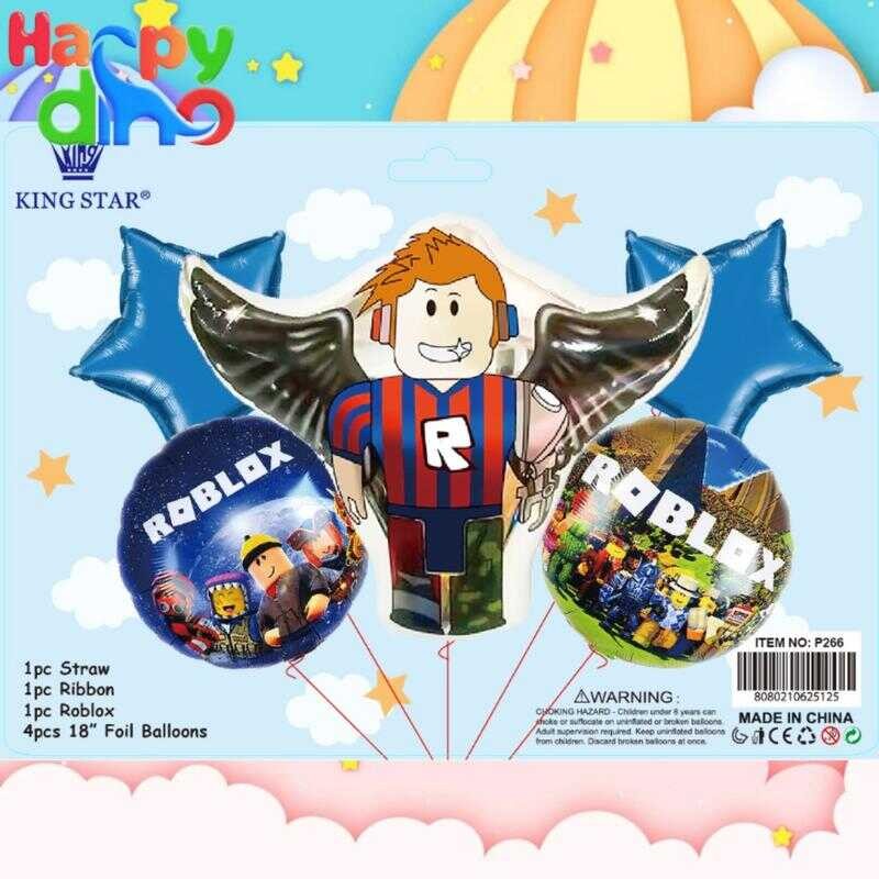 Roblox 5In1 Foil Balloon Set Child Kids Birthday Party Decoration Happy ...