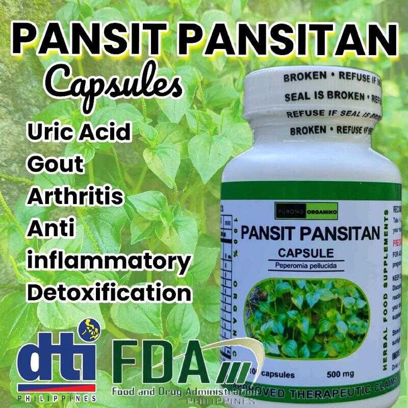 PANSIT PANSITAN /Ulasimang BATO (100 CAPSULES 500Mg) 1E | Shopee ...