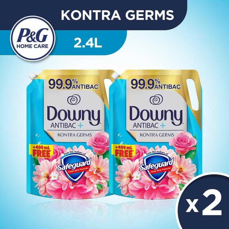 Downy Fabric Conditioner Kontra Germ 2.4L Refill X 2 Packs Ebf 7Cf ...