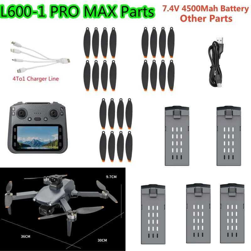 7D L600-1 3 PRO MAX Remote Control RC Drone Quadcopter Spare Parts ...