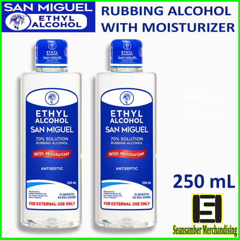 San Miguel Ethyl Alcohol 250Ml Rubbing With Moisturizer Eliminates 99. ...