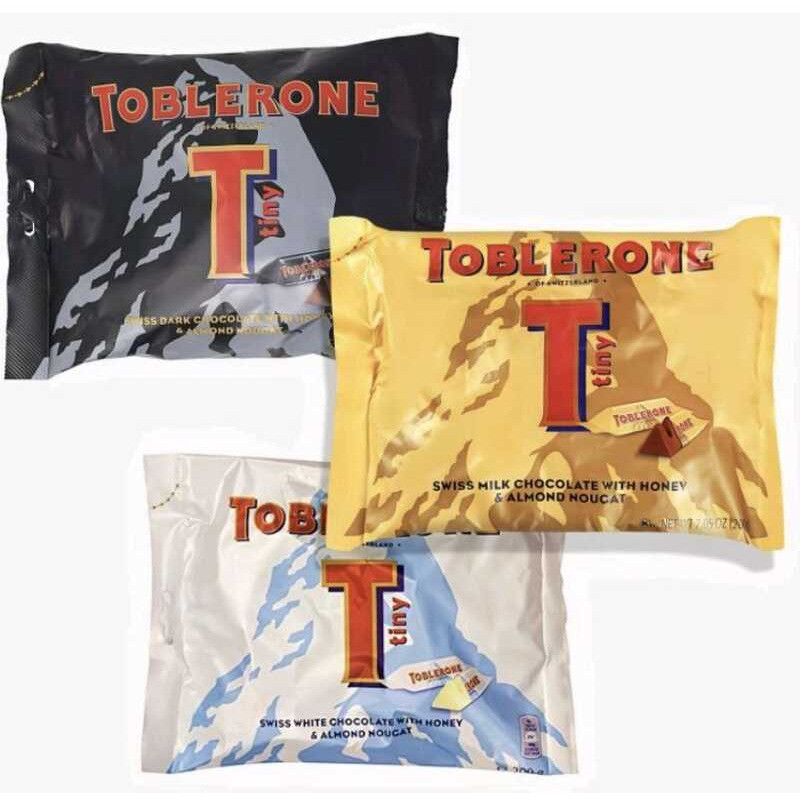 Authentic/Imported Toblerone Tiny Packs 200G Milk White Dark Chocolate ...