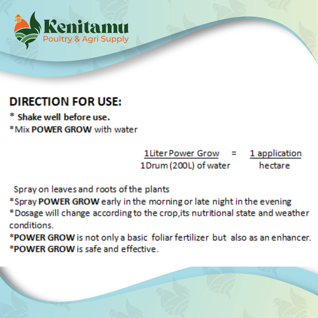 Power Grow Green 1L Foliar Fertilizer | Fast-Acting Growth Booster for ...