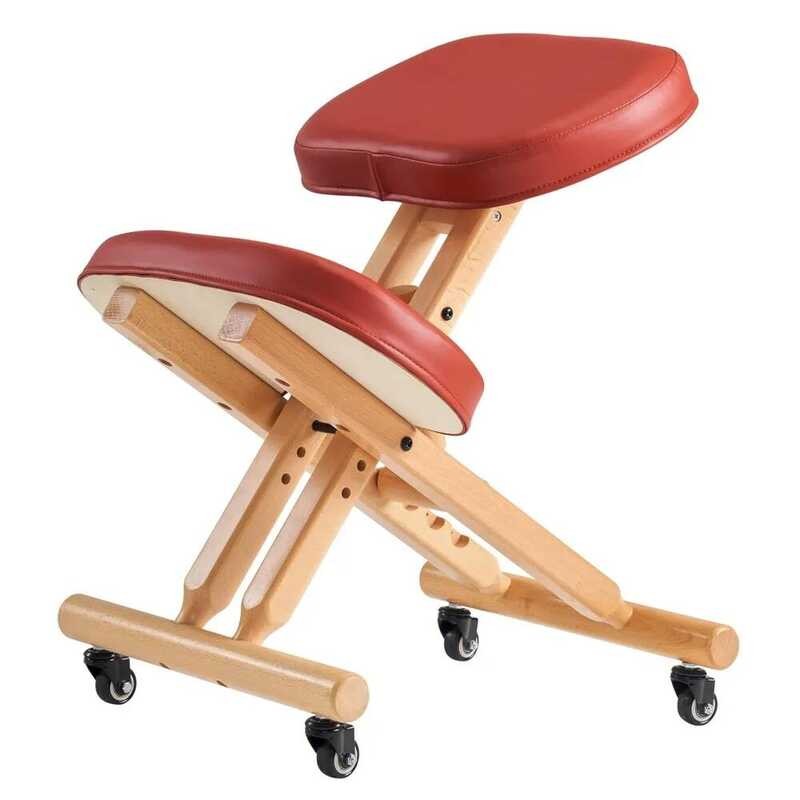 Ergonomic Wooden Foldable Kneeling Office –Wood Folding Posture Chair ...