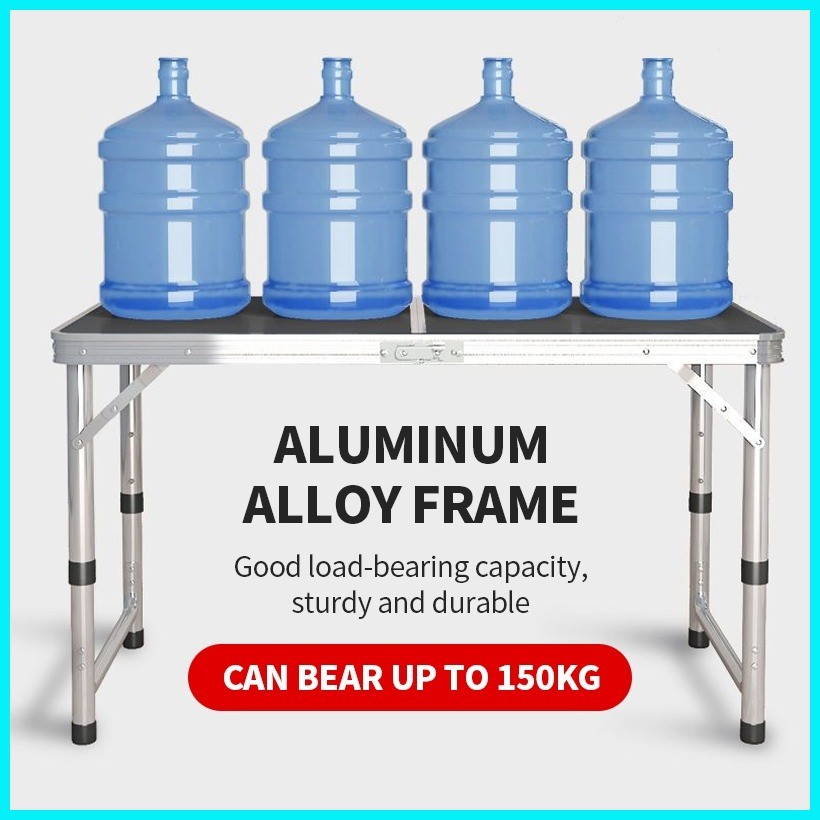 ICON Aluminum Alloy Folding Table Portable Dining Table Load-bearing ...