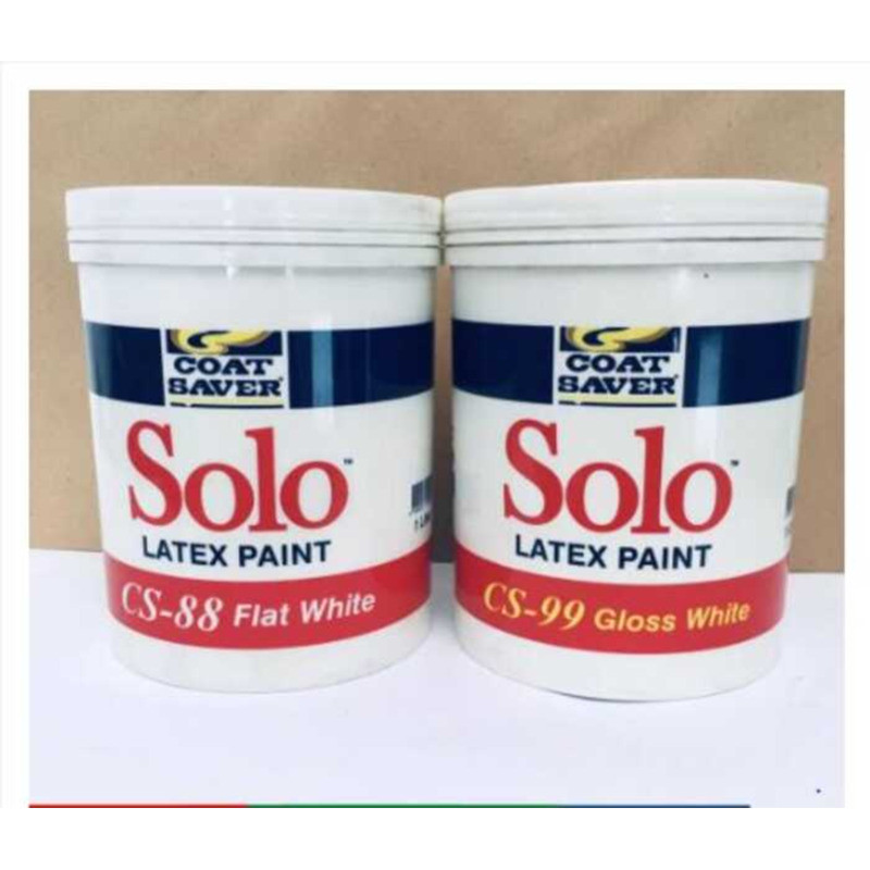 Coat Saver Solo FLAT LATEX Cs-88\Gloss Cs-99 White Paint 1Liter ...