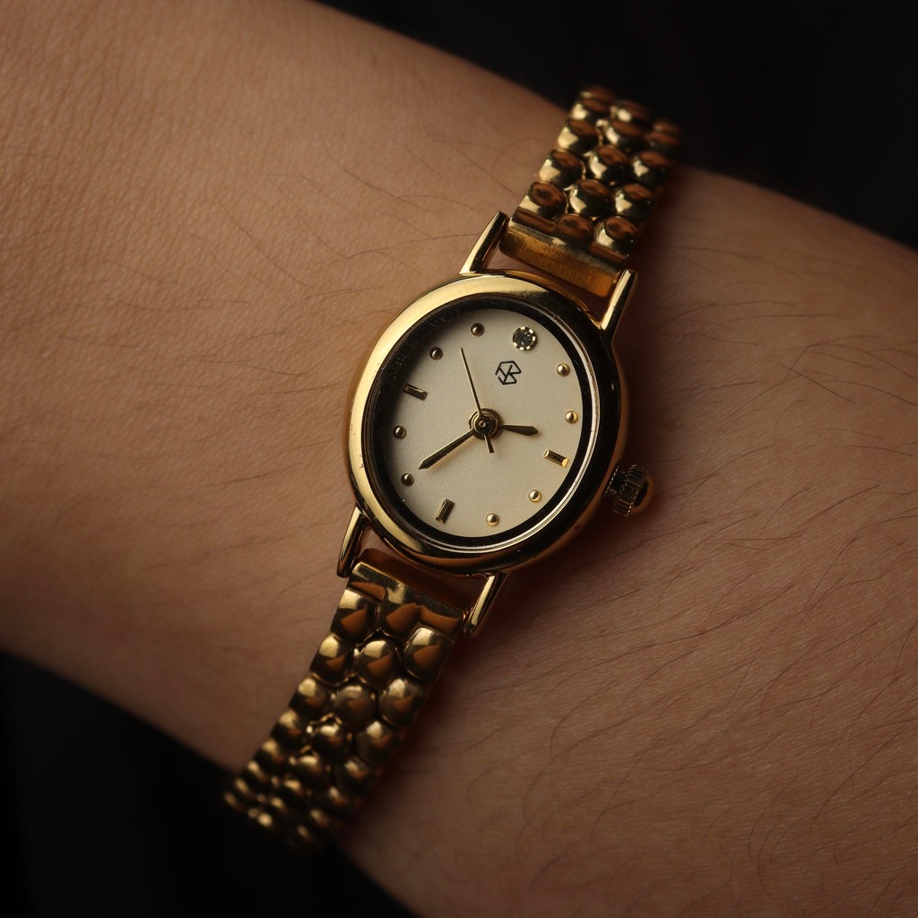 HB Jewelry SOLARA Small Minimalist Retro Oval Beans Thin Strap Fashion ...