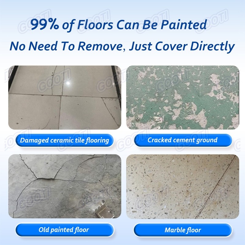 Epoxy Colored Sand Self-Leveling Cement Floor Paint High Hardness ...