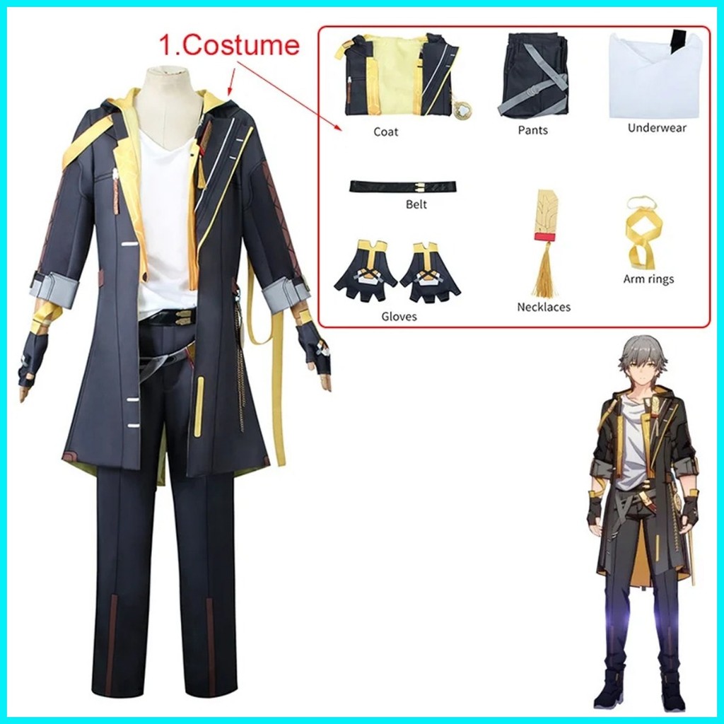 Honkai Star Rail Trailblazer Stelle Caelus Cosplay Costume Halloween ...