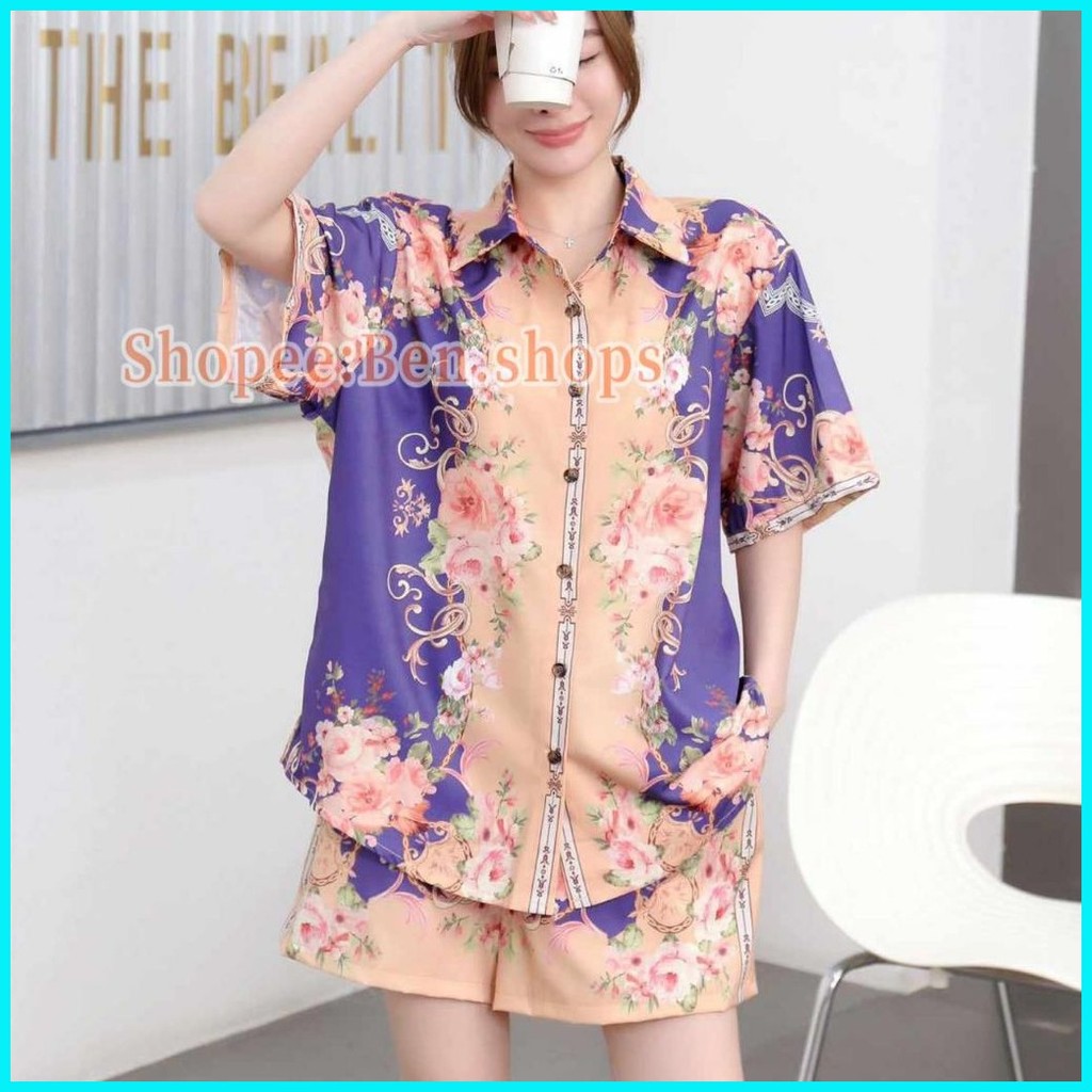 Bangkok yayamanin terno short W/pocket premium high quality plus size ...