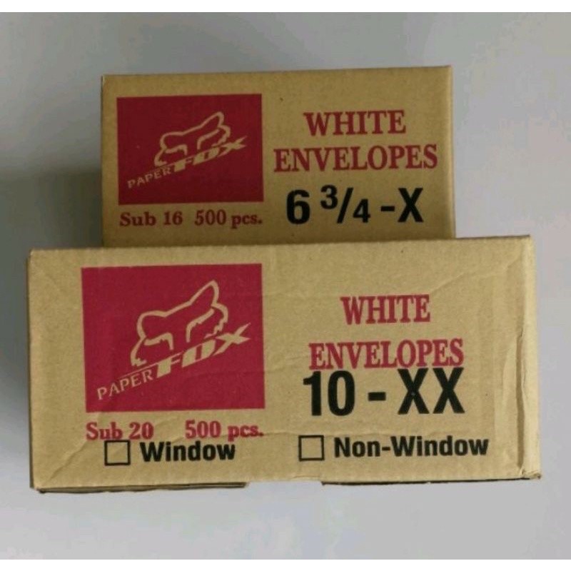 white envelope long and short per box 500pcs sub 20 ,SOBRE best quality ...