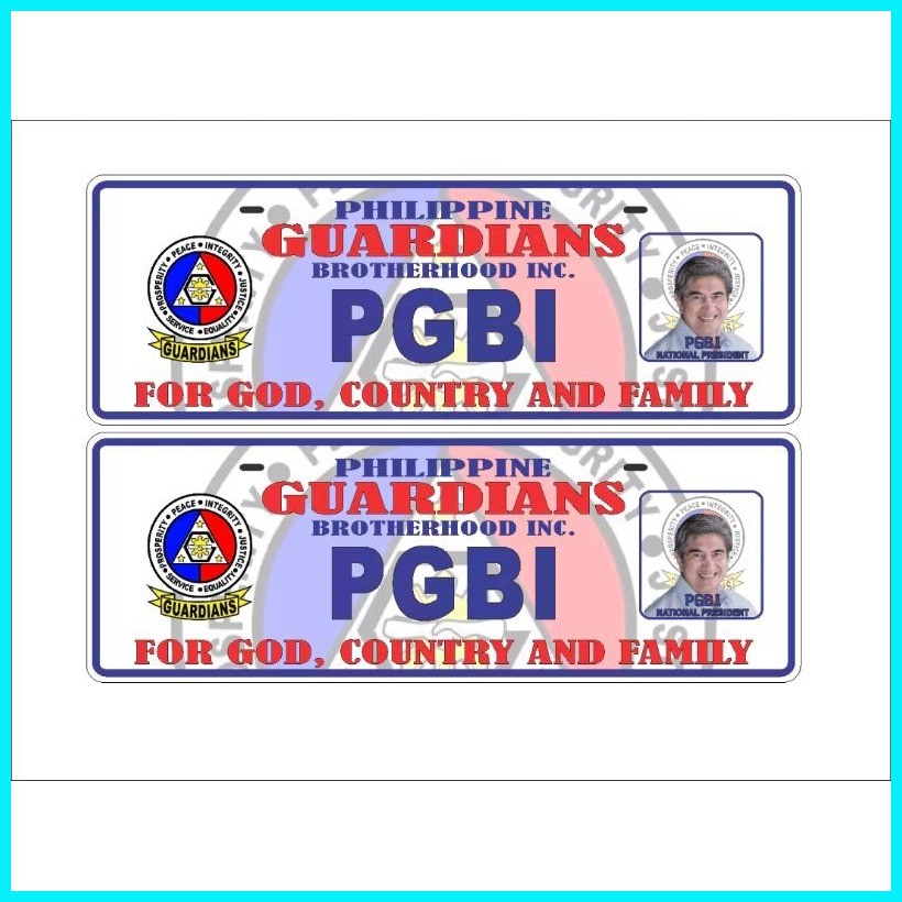 Philippine GUARDIANS Brotherhood Inc. Plate | Shopee Philippines