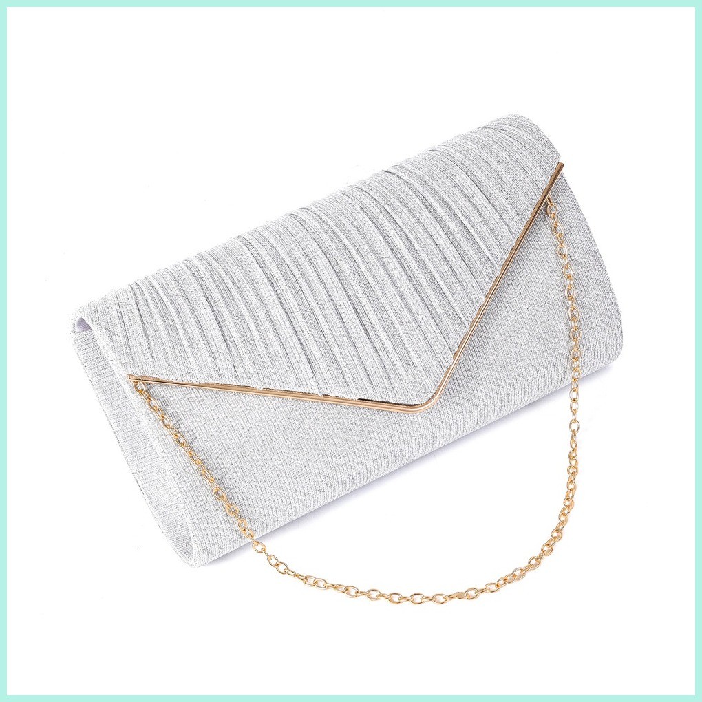 New Pleated Hardware Evening Gift Bag Handbag Fashion Dinner Bag ...