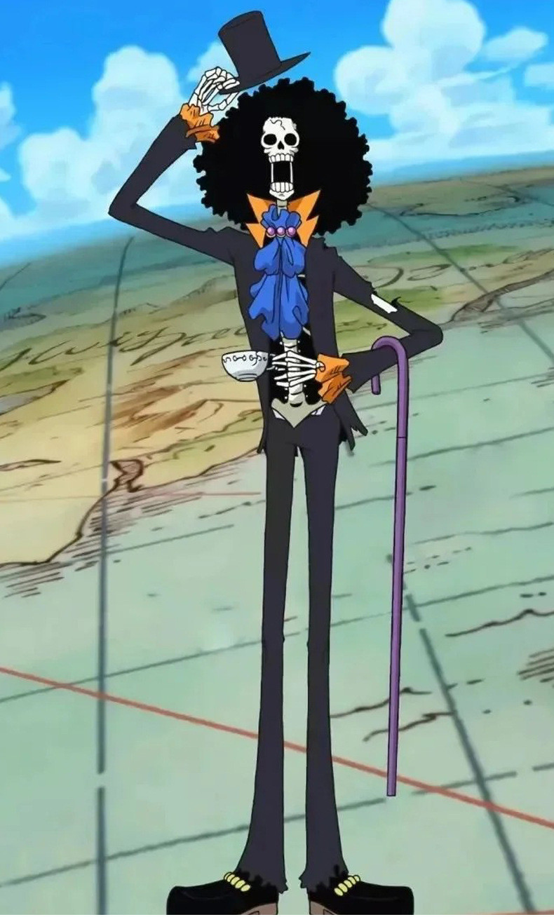 One Piece Cos Clothes Brook Suit Film And Television The Same Cosplay ...