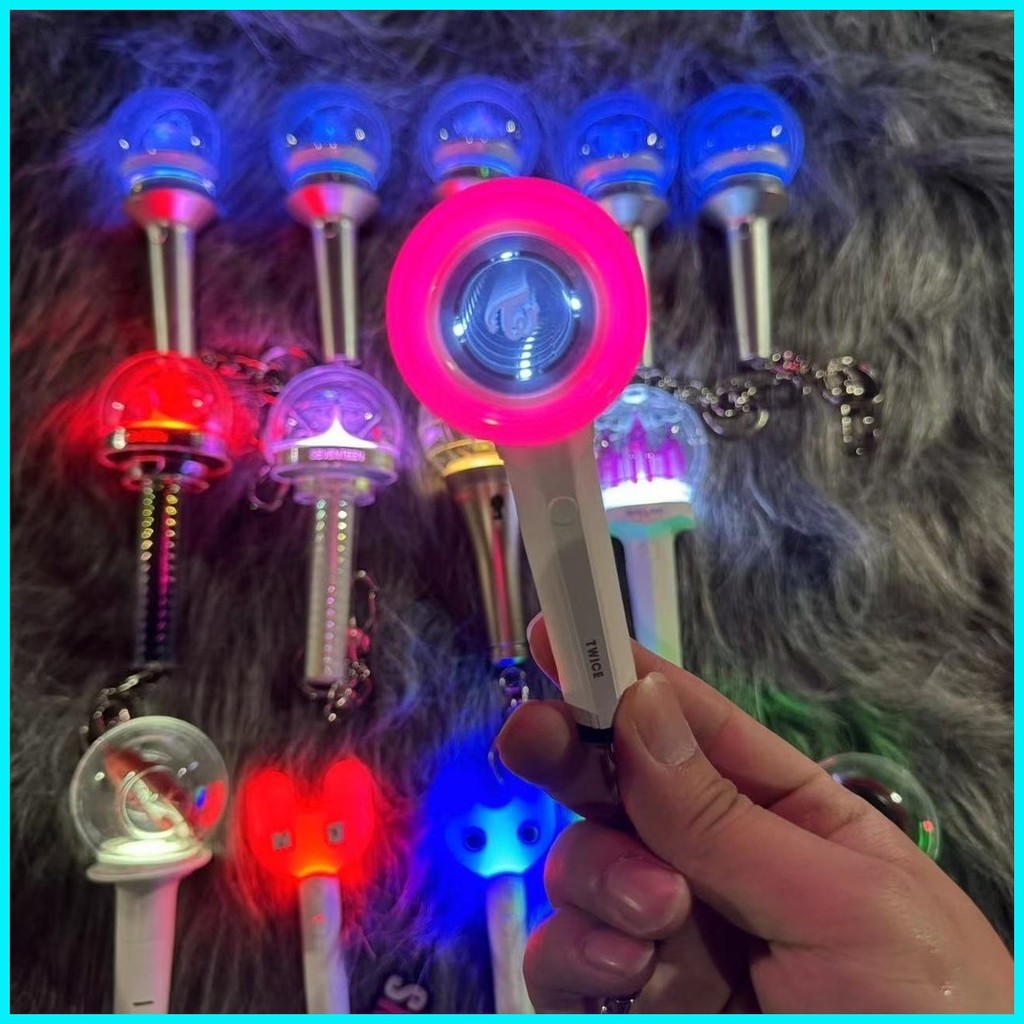 Kpop Idol ATEEZ TWICE GIDLE Seventeen Mini Lightstick Keyring CANDYBONG ...