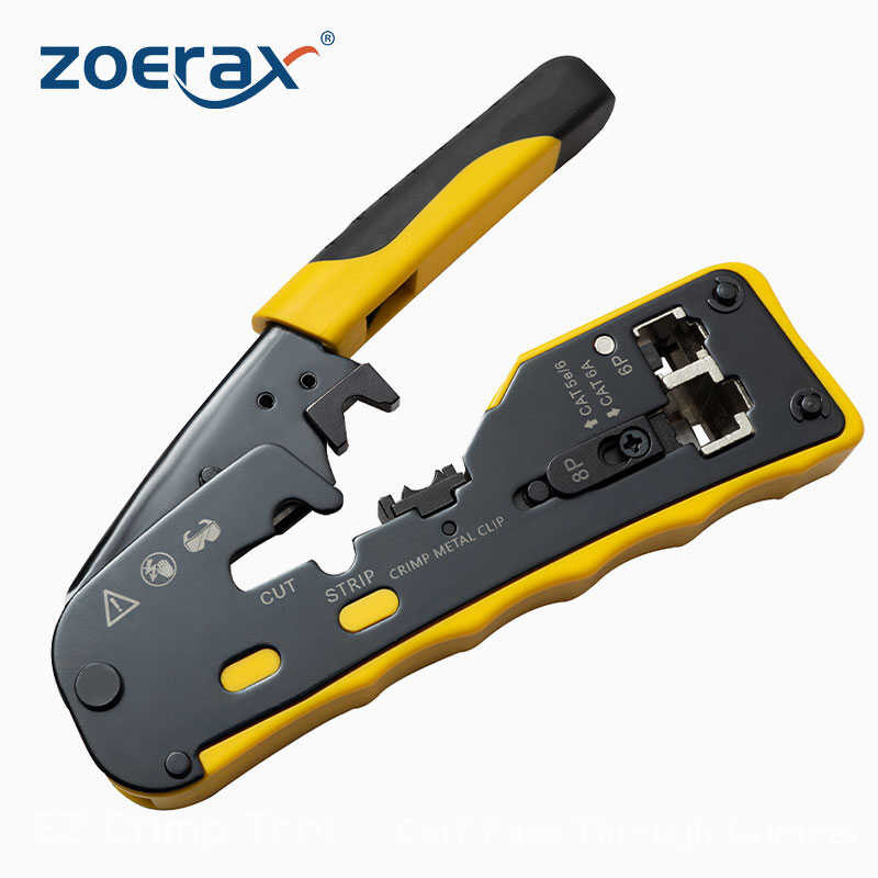 M Zoerax Tools Ratcheting Modular Data Cable Crimper Stripper /Wire ...