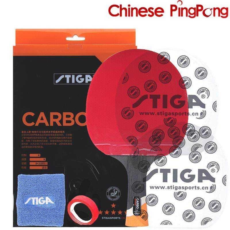 STIGA 6 Star Carbon Table Tennis Racket (6-Star Level, Gift Set) Na May ...