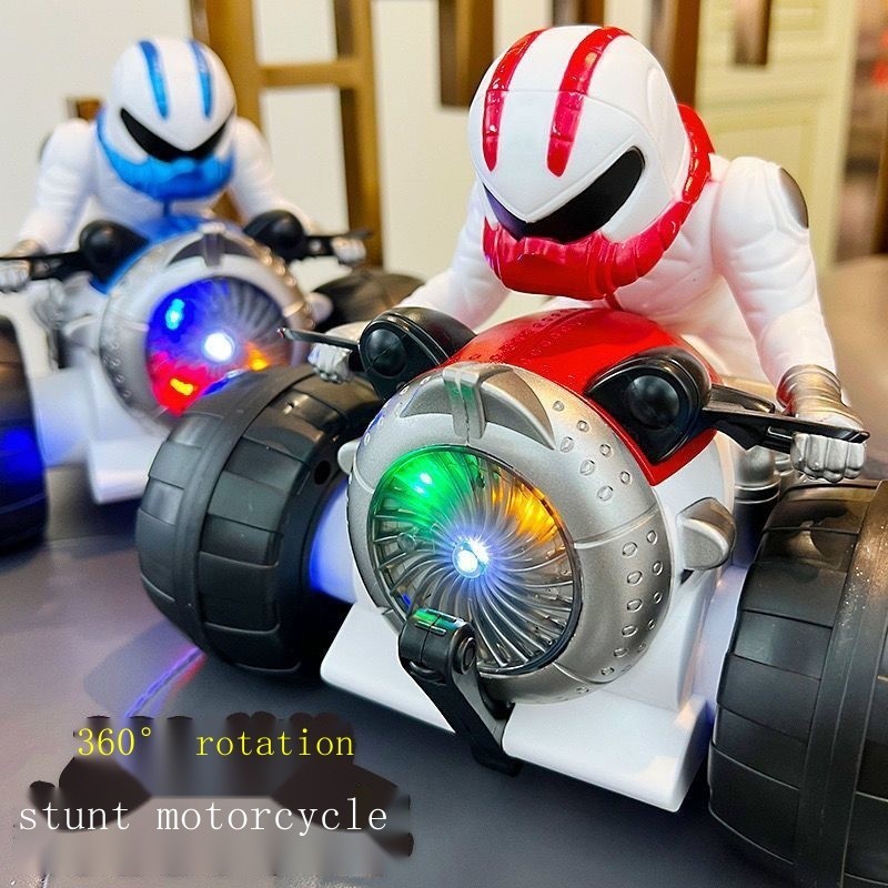 Remote Control Car Stunt Dump Truck Rechargeable Toy Boy Double-sided ...