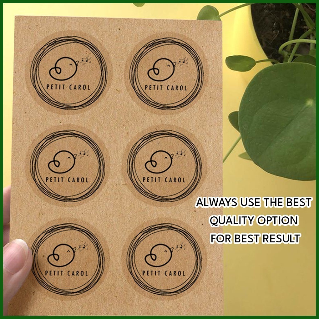 Printable Kraft Sticker Paper & Sticker Paper A4 Size for Inkjet ...