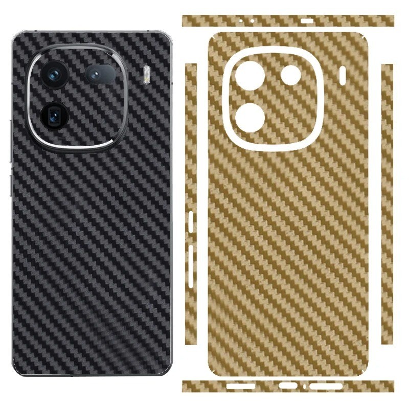 3D Carbon Fiber Skin Grain Full Body Phone Protector Sticker For Vivo ...