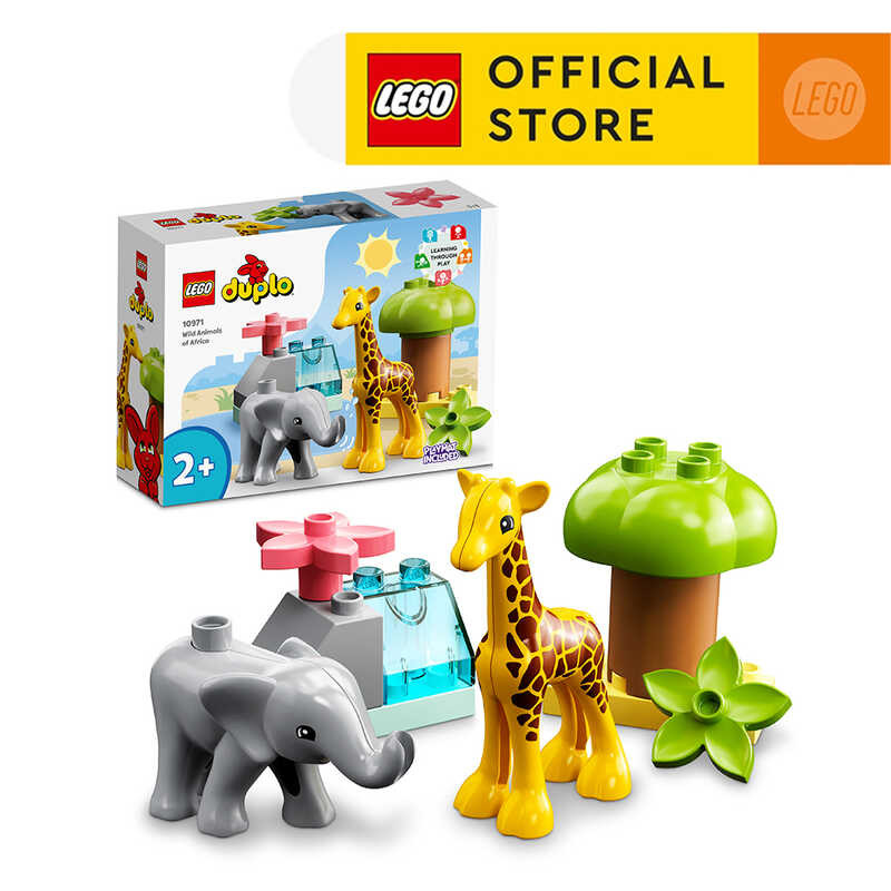 DUPLO LEGO 10971 Wild Animals Of Africa Building Toy (10 Pieces ...