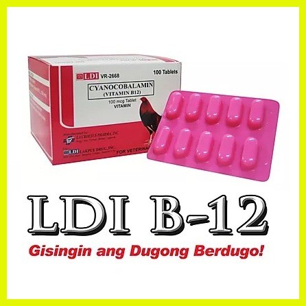 LDI VITAMIN B-12 (CYANOCOBALAMIN) FOR GAMEFOWLS (by 10's or 20's ...