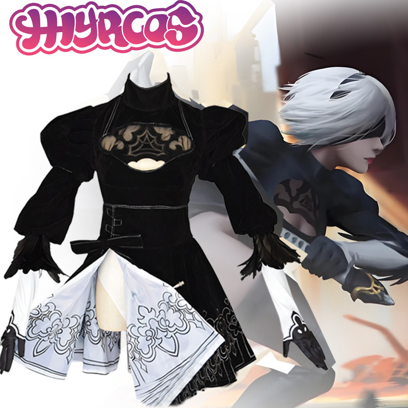 § Game Nier Automata Black Uniform 2B Dress Anime Yorha No. 2 Type B ...