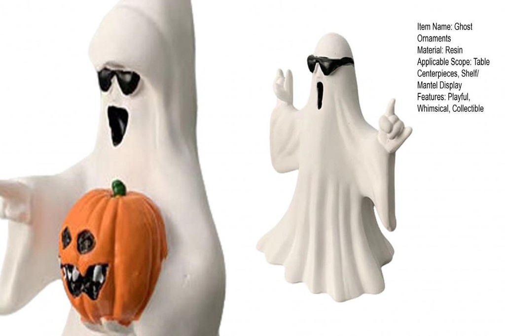 ZH_ Halloween Ghost Collectibles Little Ghost Ornaments Spooky Ghost ...