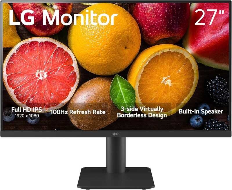 27 LG 27MS550-B inch IPS FHD (1920x1080) 100Hz 5ms Reader Mode Tilt ...