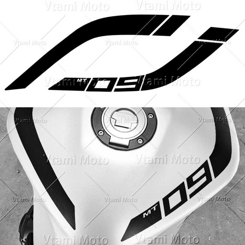 Motorcycle Tank Sticker Fuel Tank Decals For Mt-09 Mt09 Fz-09 Fz09 2014 ...