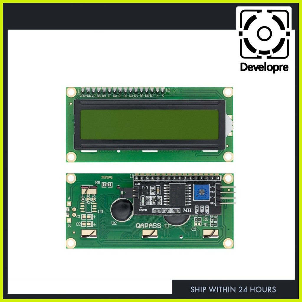 1602 16x2 Character LCD Module Display HD44780 with I2C | Shopee ...