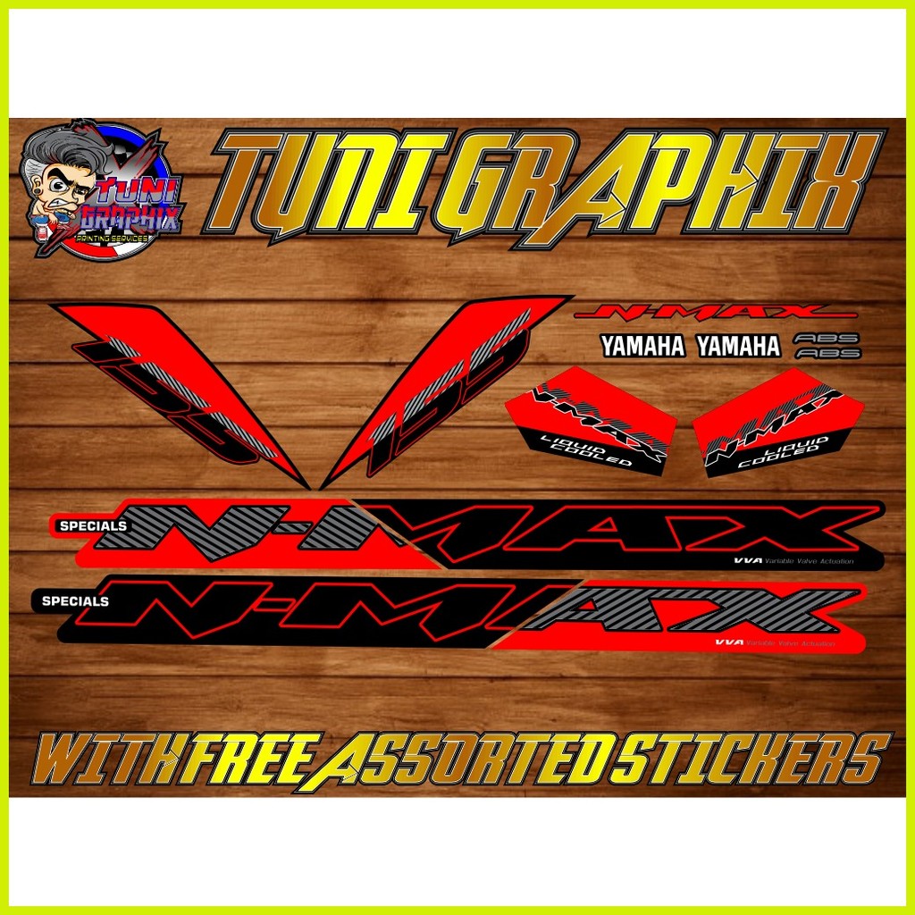 YAMAHA NMAX 155 V2 DECALS ( 01 MALAYSIAN ) w/freebies | Shopee Philippines