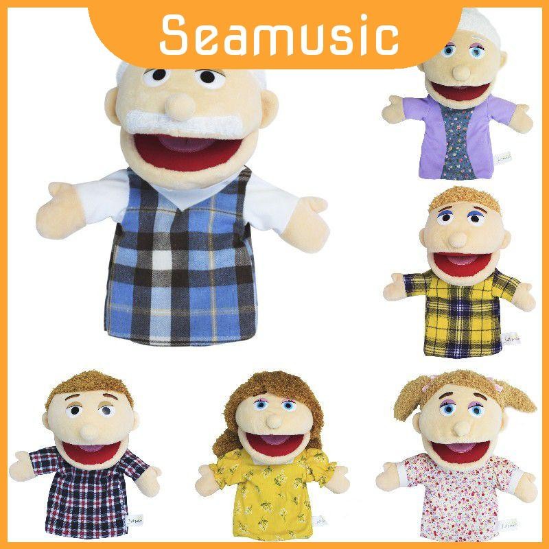 Lovable Large And Open Mouth Family Hand Puppet Plush Toy Kids' Parties ...