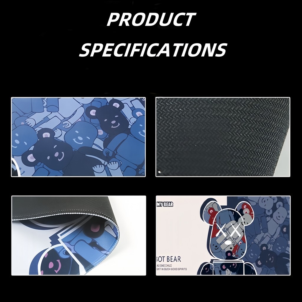 Zeus Be@r Brick Extended Mouse Mat / Mouse Pad For Gaming Office Mice ...