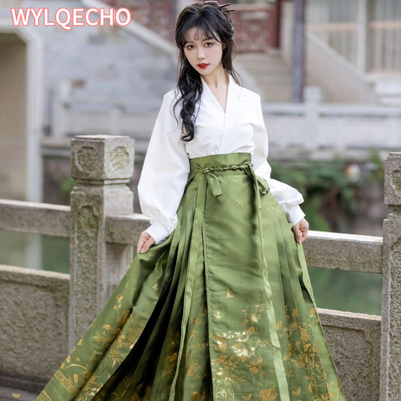Horse Face Original Modern Hanfu Skirt New Chinese Style Costume ...