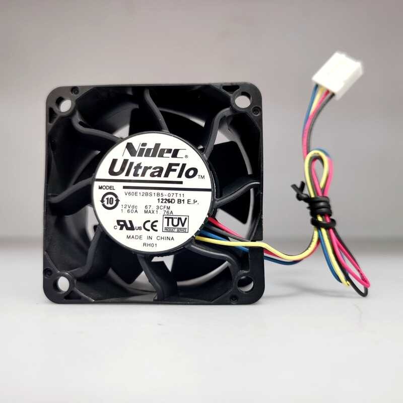 NIDEC 6038 12V 1.60A High Air Volume Server Cooling Fan V60e12bs1b5 ...