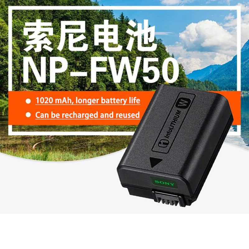 【NEW】Sony Camera Battery 1020mAh NP-FW50 Compatible with Alpha A7, A7 ...