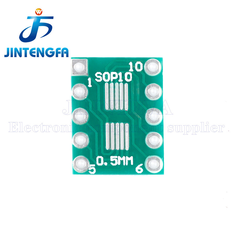 10PCS SOT-23 SOT23 MSOP10 SOP-10 to DIP 10 PCB Transfer Board DIP Pin ...