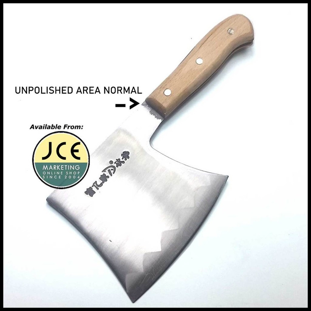 SUPER THICK HEAVY DUTY BONE CLEAVER CHOPPING KNIFE KITCHEN AXE (BUTCHER ...