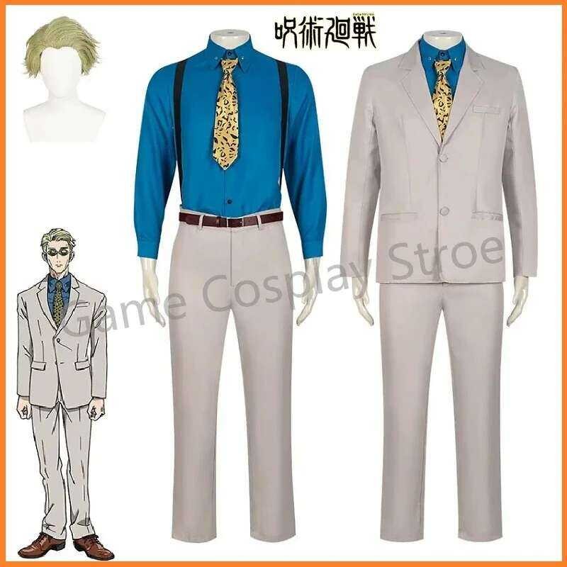 Jujutsu Anime Kaisen Nanami Kento Cosplay Costume Suit Coat Shirt Pants ...