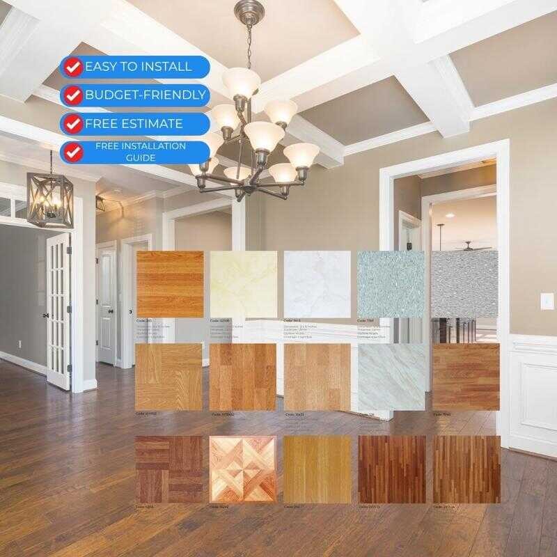 Kent Floors PVC Vinyl Floor Tiles 30x30 cm 1.3mm Choose a Design - 11 ...