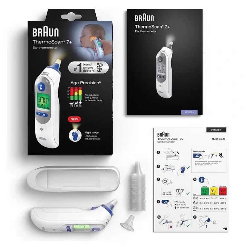 Latest Braun Thermoscan 7+ IRT 6525 05D Ce2 Ac4 | Shopee Philippines