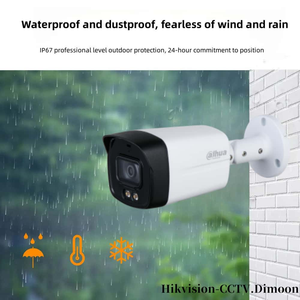 Dahua 2MP/5MP HD Full-color Bullet CCTV Camera Outdoor Wired ...