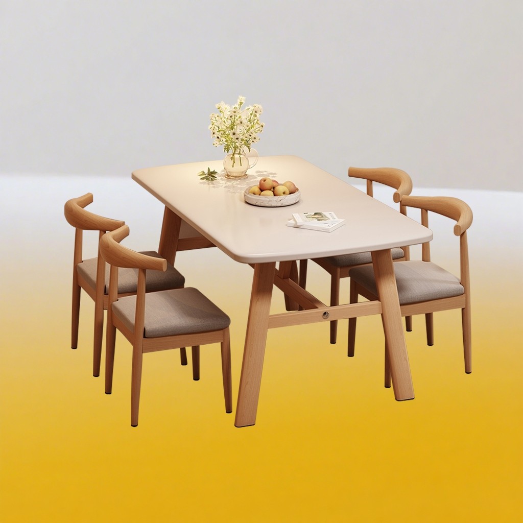Nordic Dining Table And Chair Set Dining Table set 4/6 seaters Family ...