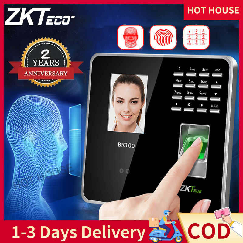 Zkteco Biometrics Face Recognition Fingerprint Attendance Bundy Clock Time Recorder Password 921 ...