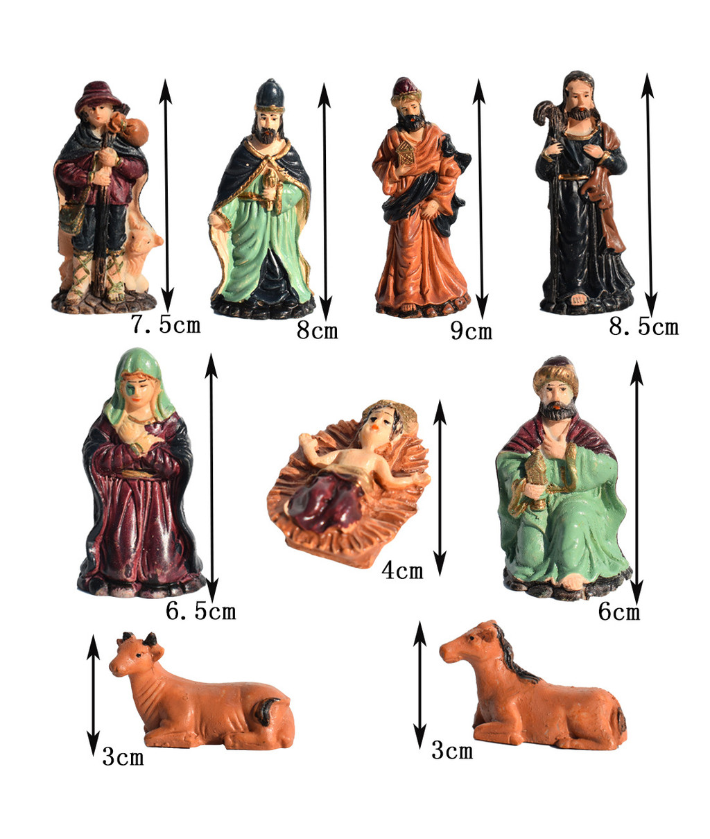 9PCS NATIVITY SET 3.35INCHES | Shopee Philippines
