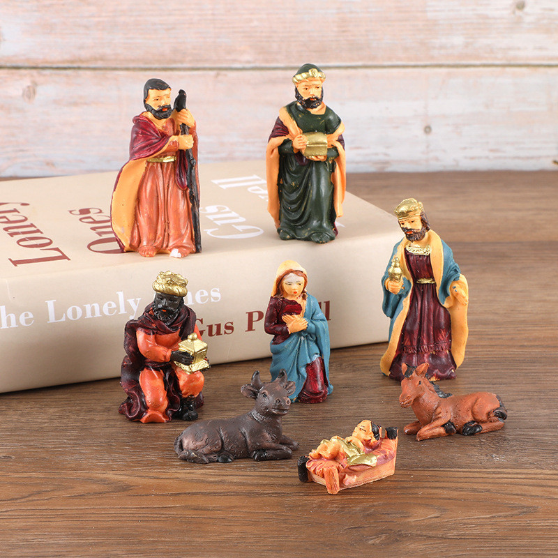8PCS NATIVITY SET 2.76INCHES | Shopee Philippines