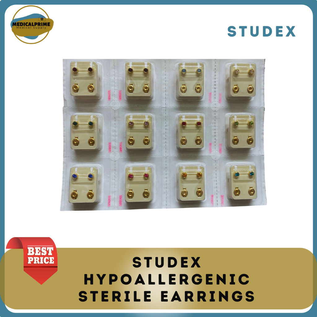 STUDEX Birthstone Hypoallergenic Sterile Earrings (LARGE) | Shopee ...